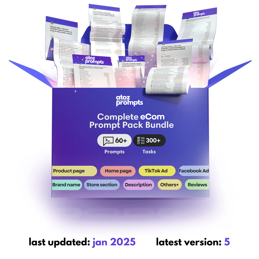 #1 Most Advanced eCom AI Prompts – atozpromts.ai
